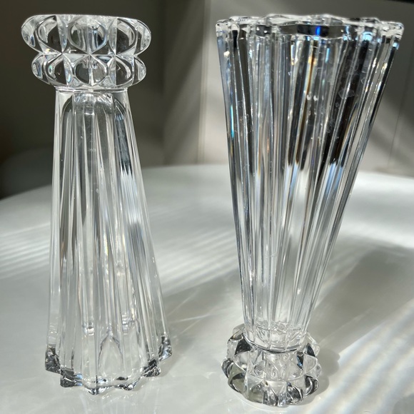 Rosenthal | Accents | Vintage Crystal Rosenthal 7 Candlestickvase Pair ...